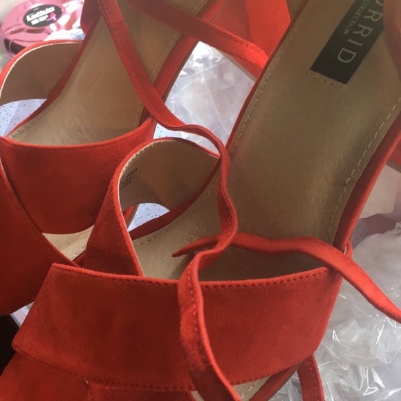 torrid | Shoes | Red Suede Block Heels | Poshmark
